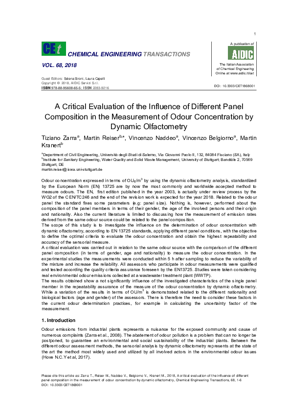 (PDF) A critical evaluation of the influence of different panel ...