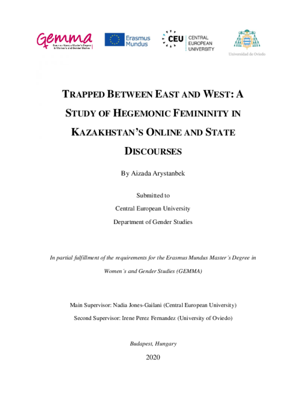 (PDF) Trapped Between East and West: A Study of Hegemonic Femininity in ...