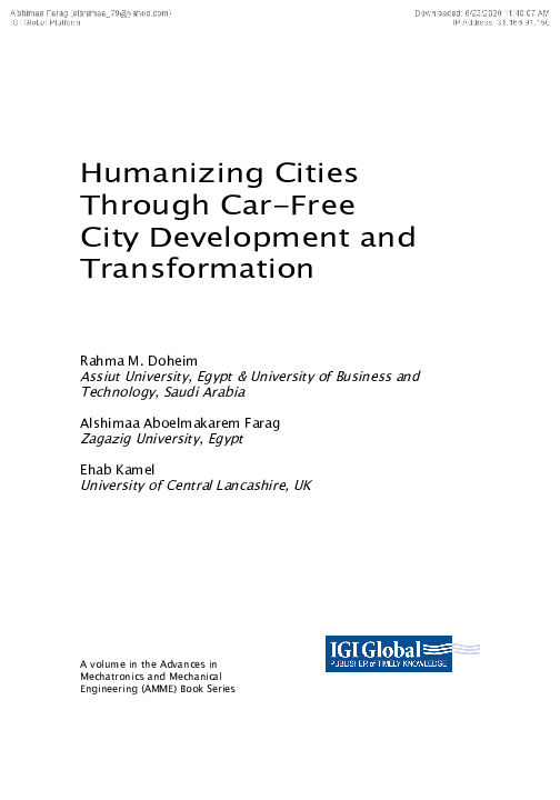 (PDF) Humanizing Cities Through Car-Free City Development and ...