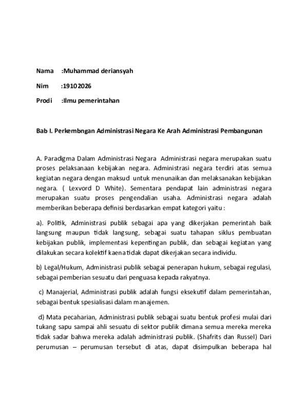 (DOC) Nama :Muhammad deriansyah