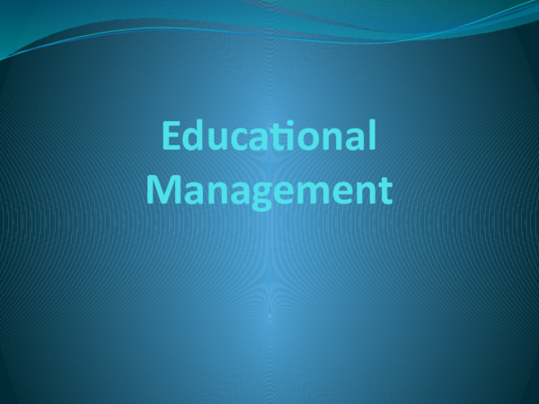 (PPT) Educational Management