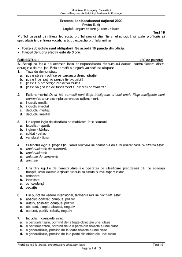 logica bac subiectul 1