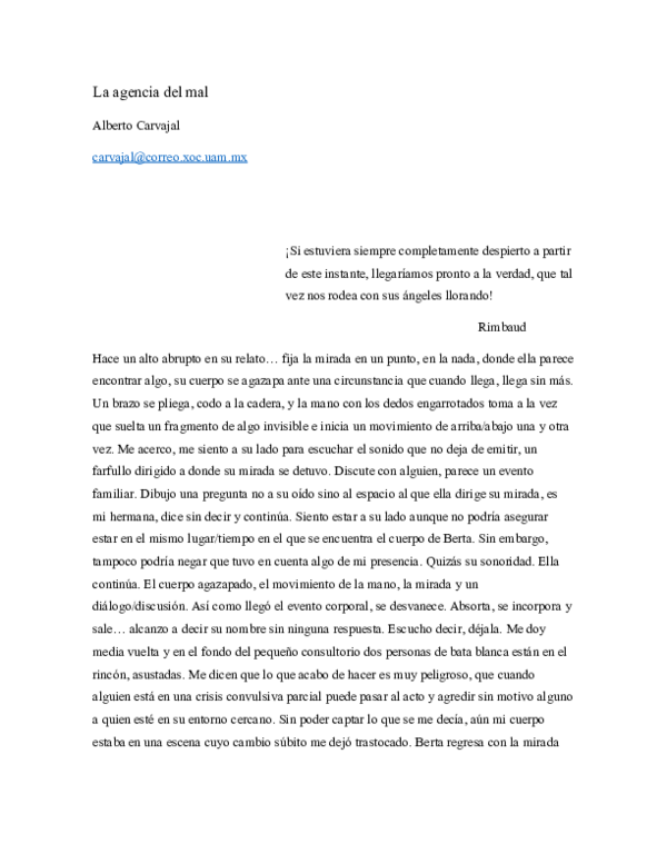 (DOC) El mal