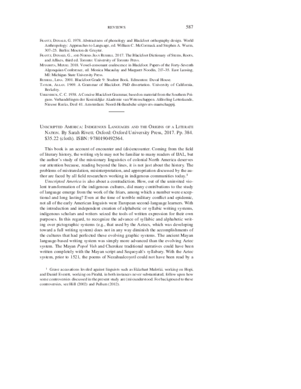 (PDF) Review of Unscripted America, by Sarah Rivett