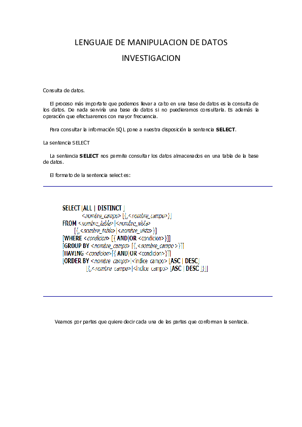(DOC) LENGUAJE DE MANIPULACION DE DATOS