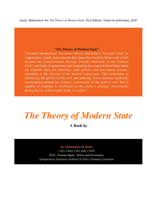 (PDF) The Theory of Modern State