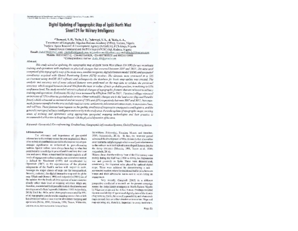 (PDF) Digital Updating of Topographic Map of Igabi North West Sheet124 ...