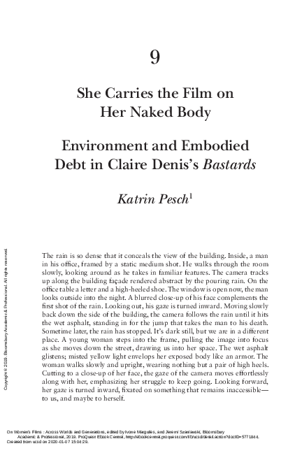 (PDF) She Carries the Film on Her Naked Body: Environment and Embodied ...