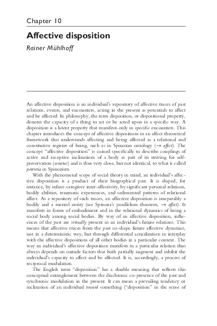 (PDF) 'Affective dispositions' - Affective Societies, Key Concepts (R ...