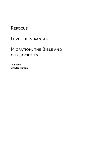 (PDF) 1. The Bible, Migration, and Our Societies: A Study Guide ...