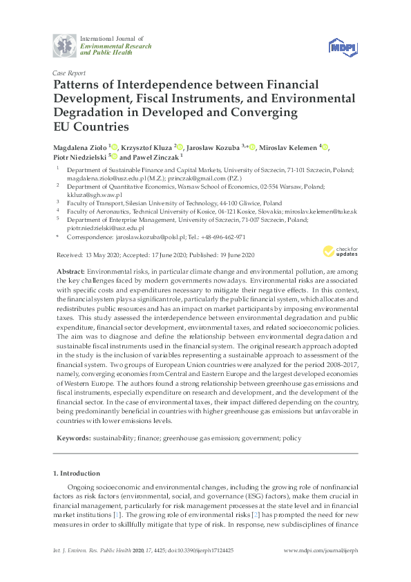(PDF) Patterns of Interdependence between Financial Development, Fiscal ...