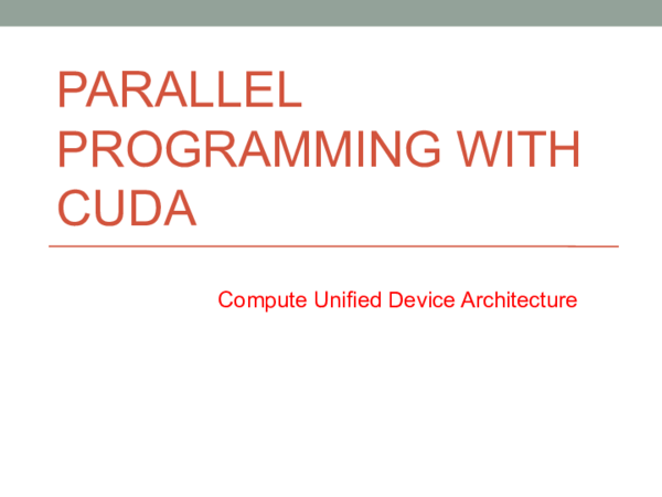 (PPT) Cuda (1)