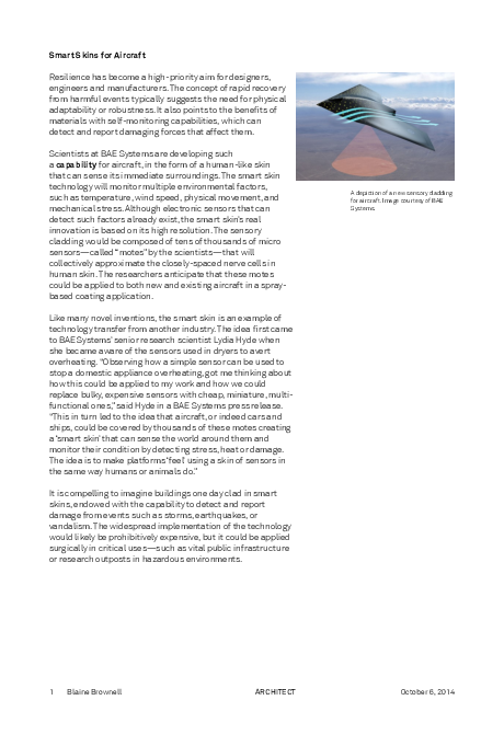 (PDF) Smart Skins for Aircraft
