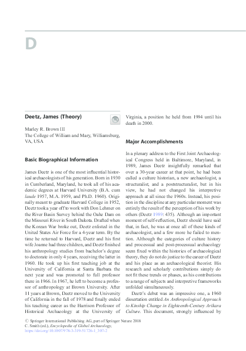 (PDF) Deetz, James (Theory)