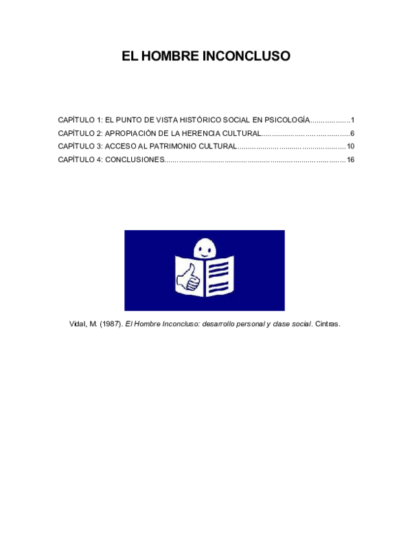 (DOC) EL HOMBRE INCONCLUSO
