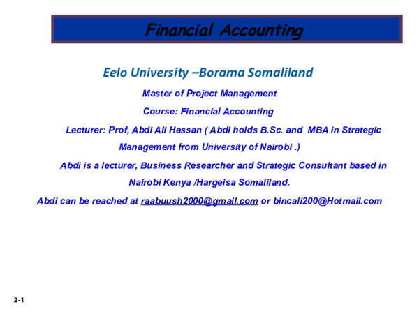 (PPT) FINANCIAL ACCOUNTING LECTURE