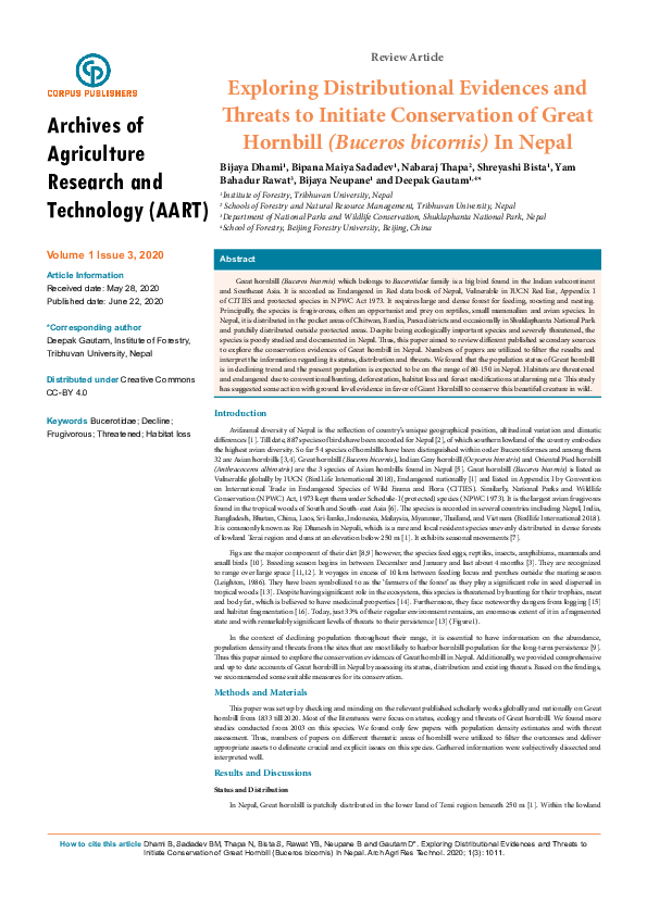 (PDF) Archives of Agriculture Research and Technology (AART