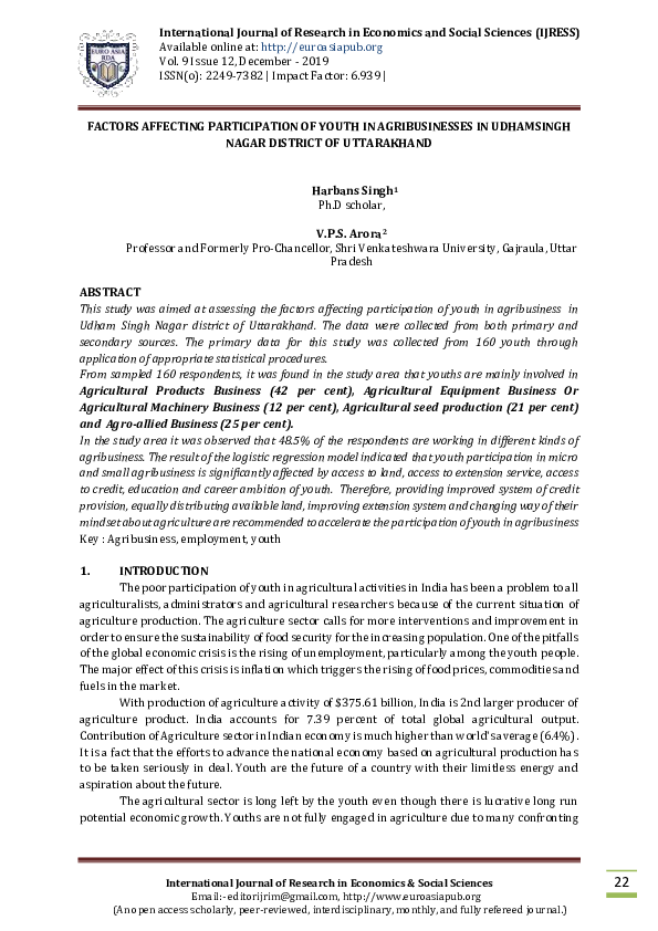 (PDF) FACTORS AFFECTING PARTICIPATION