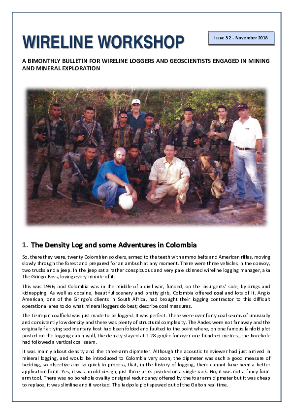 (PDF) Wireline Workshop Bulletin: Issue 32 - November 2018