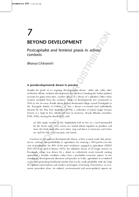 (PDF) Postdevelopment in Practice Bhavya (1)