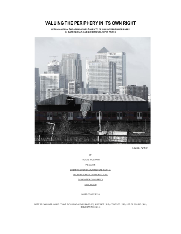 (PDF) Valuing the Periphery In Its Own Right