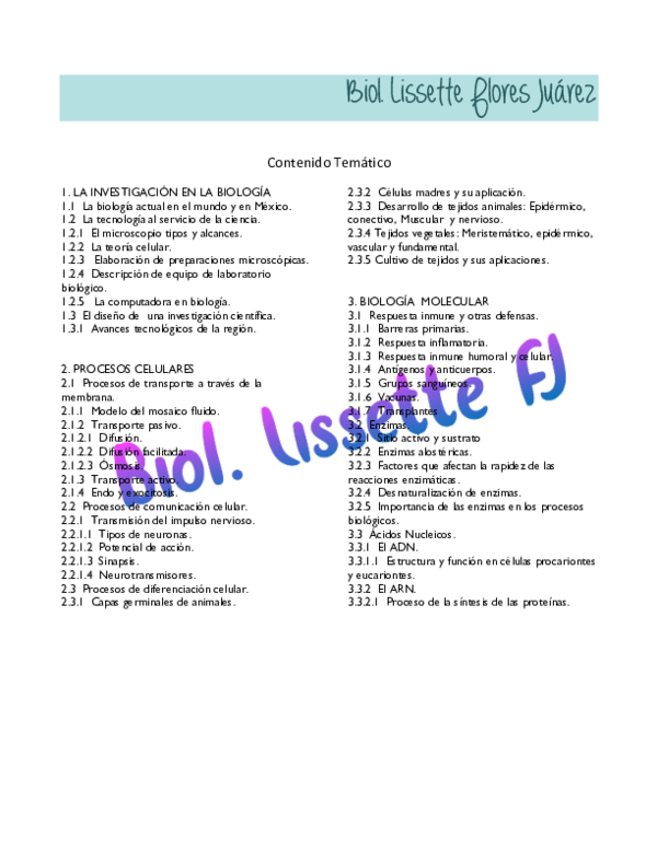 (PDF) temas selectos de biología