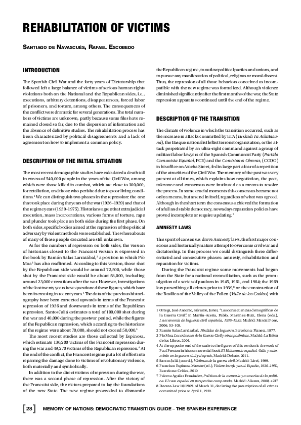 (PDF) Rehabilitation of victims