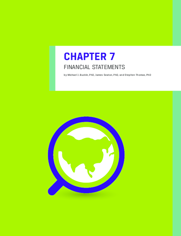 (PDF) CHAPTER 7 FINANCIAL STATEMENTS