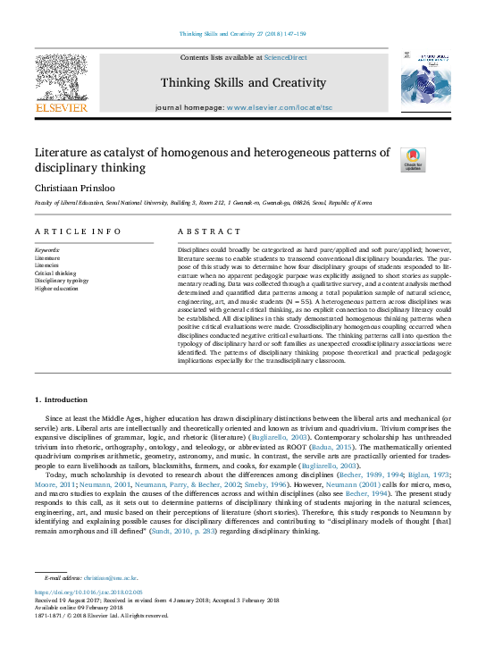 (PDF) Literature as catalyst of homogenous and heterogeneous patterns ...