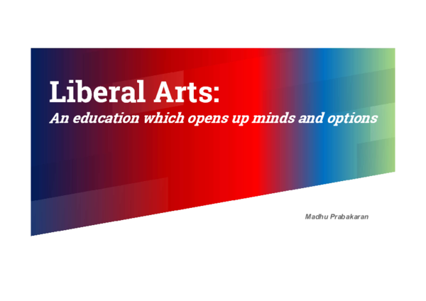 (PDF) What is Liberal Arts?