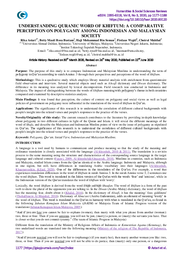 (DOC) Islam and polygamy | sheza ahmed - Academia.edu