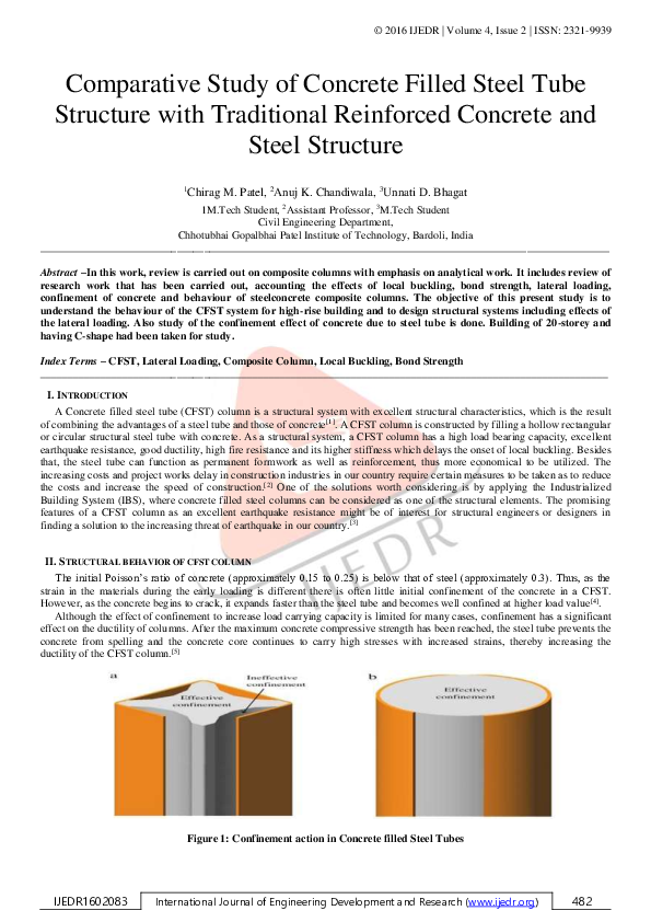 (PDF) Comparative Study of Concrete Filled Steel Tube Structure with ...