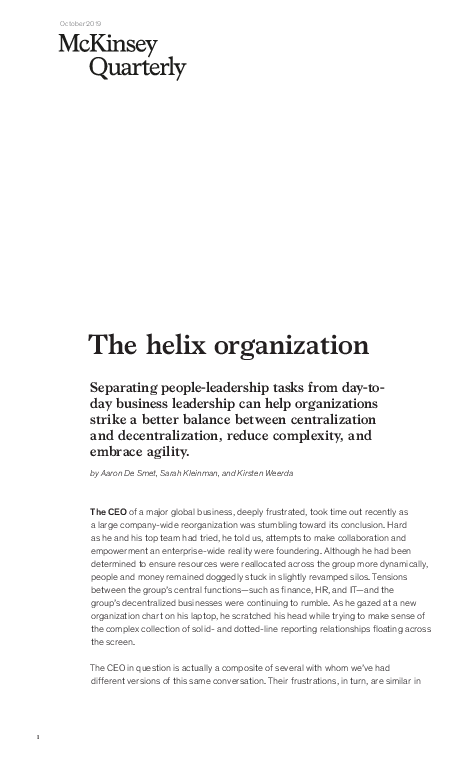 (PDF) The helix organization