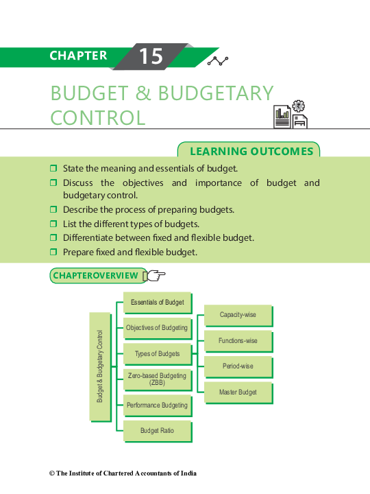 (PDF) Chapter 15 Budget and Budgetary Control