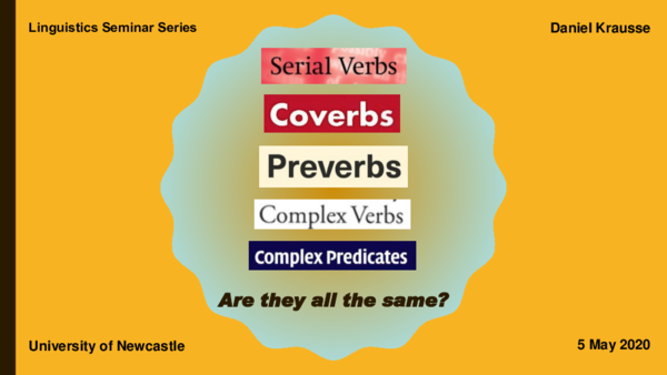 (PDF) Serial Verbs, Coverbs, Preverbs, Complex Verbs and Complex ...
