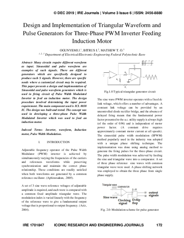 Pdf Design And Implementation Of Triangular Waveform And Pulse