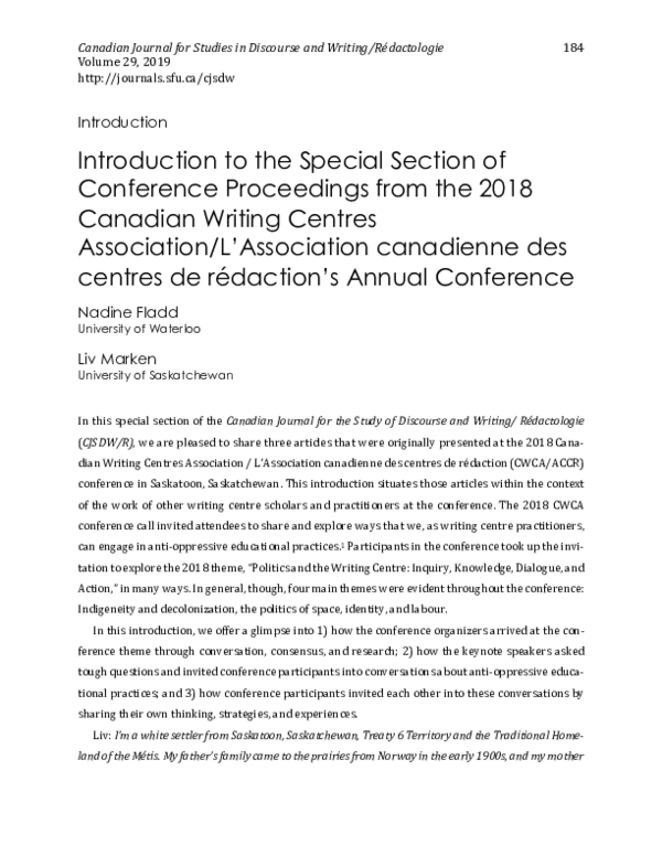(PDF) Co-Editors' Introduction to the Special Section of Conference ...