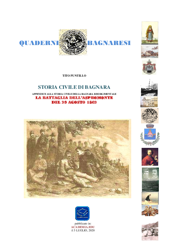(PDF) APPENDICE ALLA STORIA CIVILE DELLA BAGNARA RISORGIMENTALE
