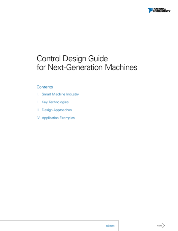 (PDF) Control Design Guide for Next-Generation Machines Contents