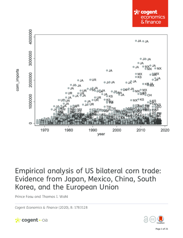 (PDF) Empirical analysis of US bilateral corn trade: Evidence from ...