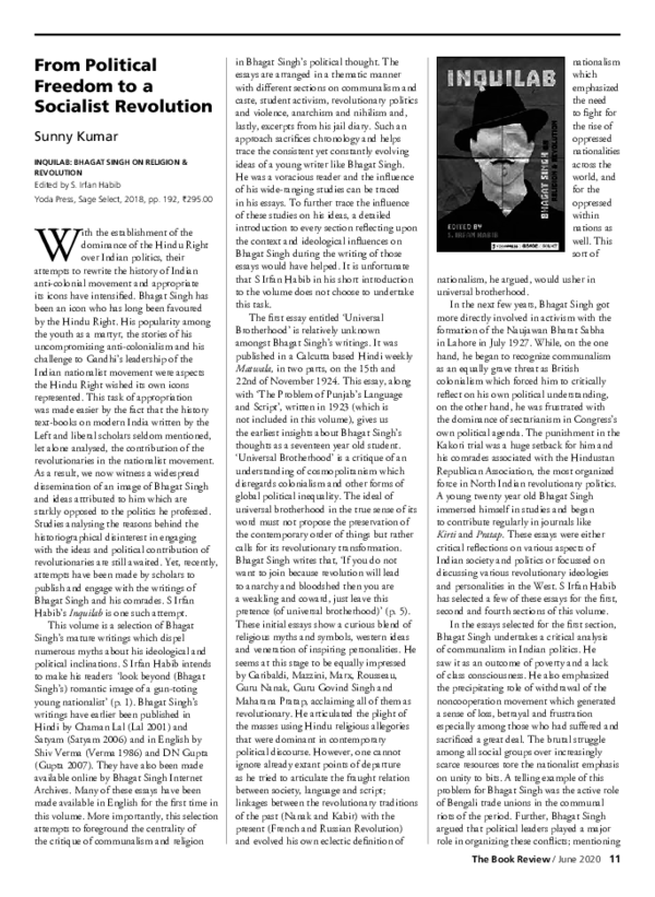 (PDF) From Political Freedom to a Socialist Revolution: A Review of S ...