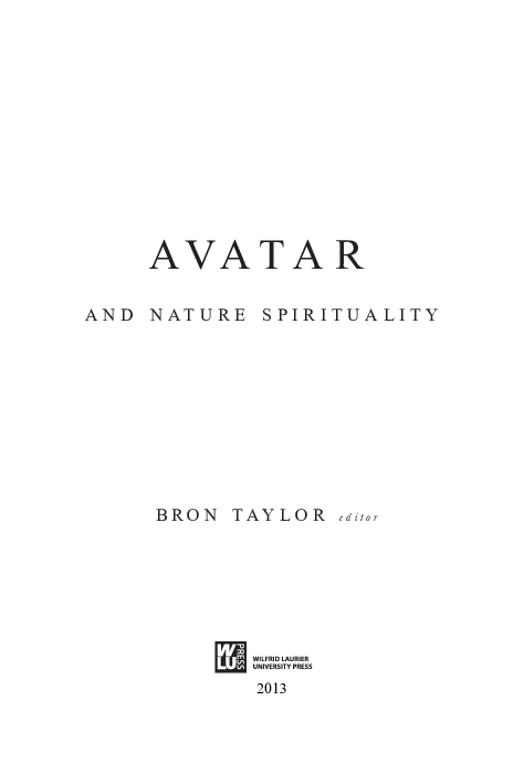 (PDF) Avatar & Nature Spirituality (Table of Contents & three ...