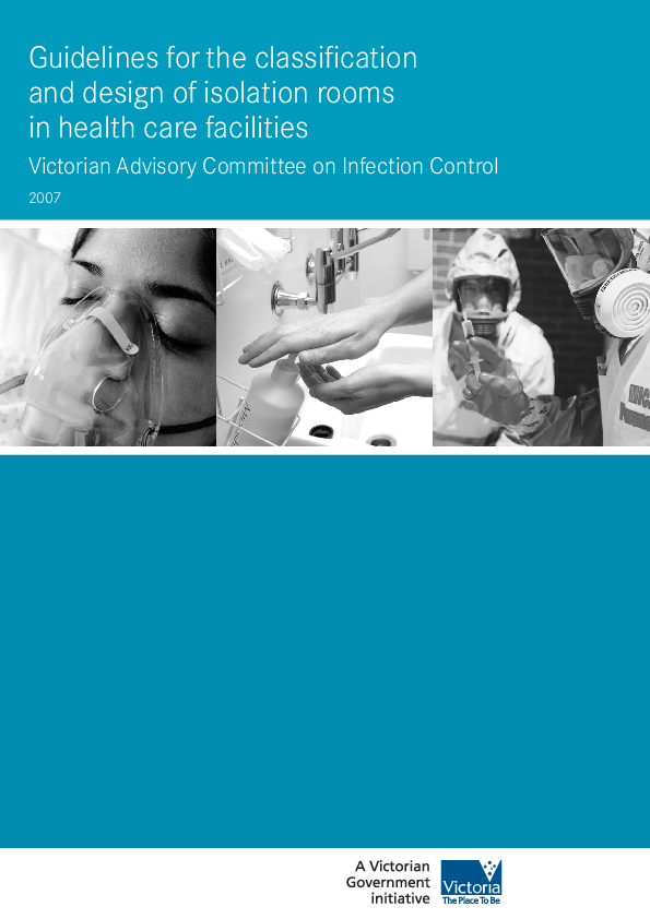 (PDF) Guidelines for the classification and design of isolation rooms ...