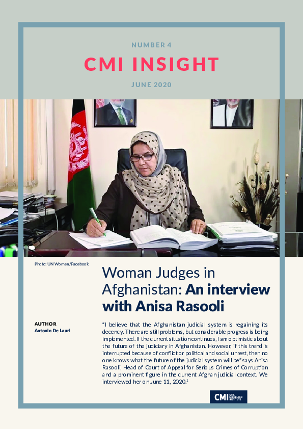 (PDF) Women Judges in Afghanistan: An Interview with Anisa Rasooli
