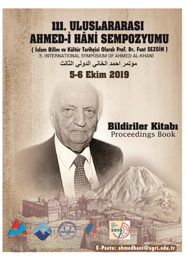 (PDF) Uluslararası Ahmed-i Hani sempozyumu