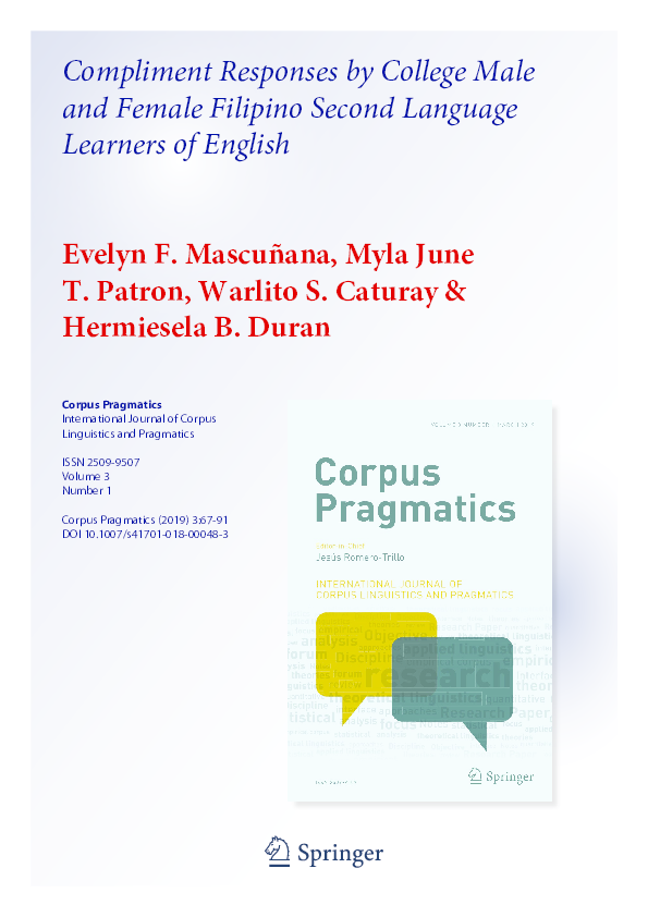 (PDF) Journal of Corpus Pragmatics