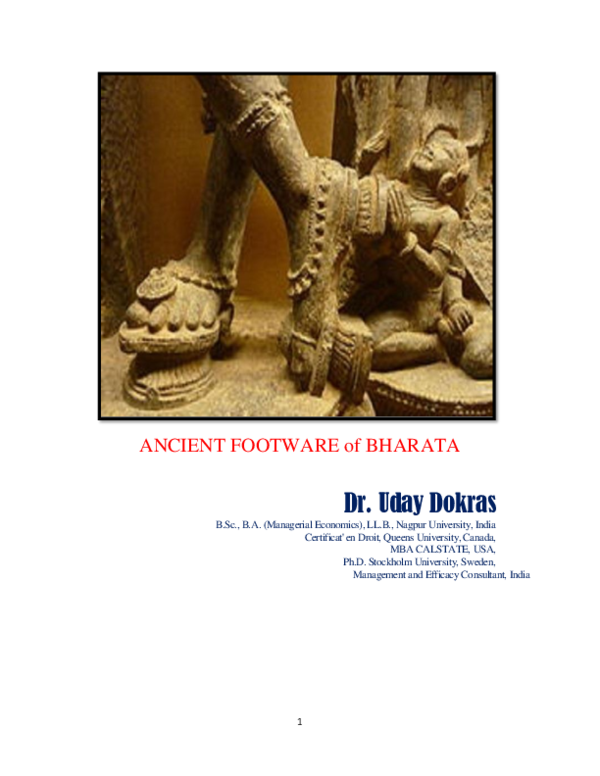 (PDF) ANCIENT FOOTWARE of BHARATA