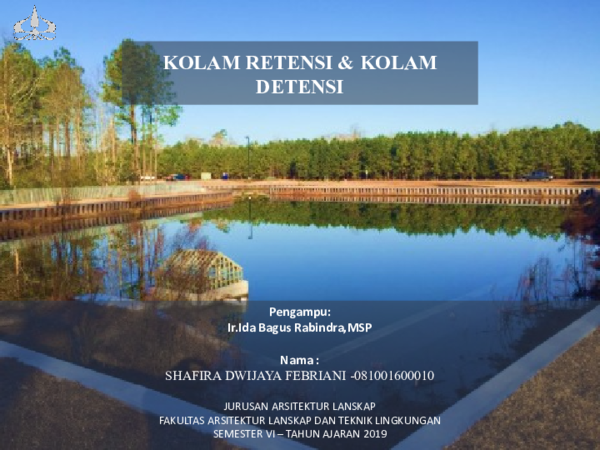 (PPT) KOLAM RETENSI & KOLAM DETENSI