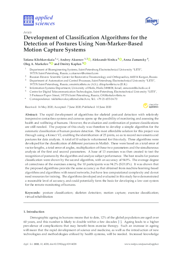 Pdf Development Of Classification Algorithms For The Detection Of