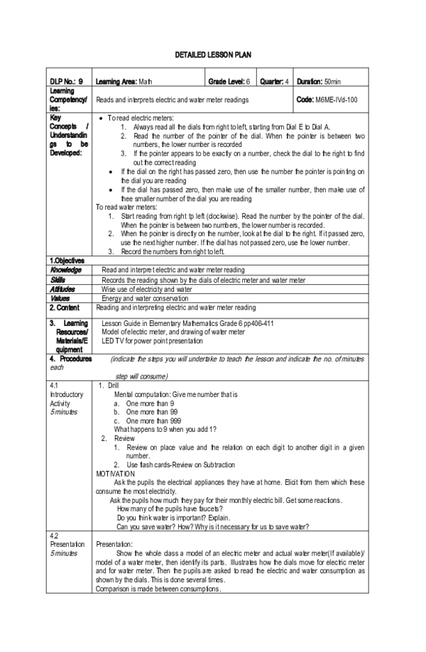 (DOC) DETAILED LESSON PLAN